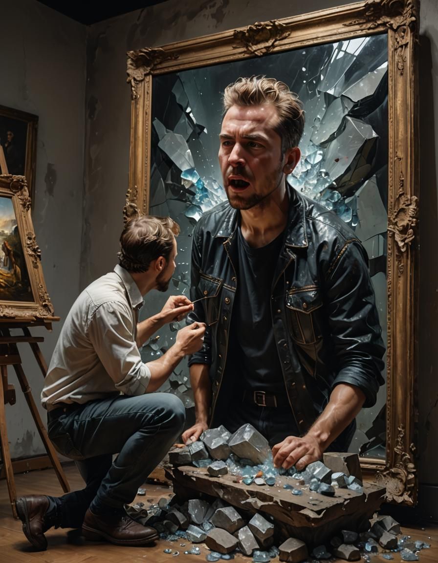 Live self portrait - AI Generated Artwork - NightCafe Creator