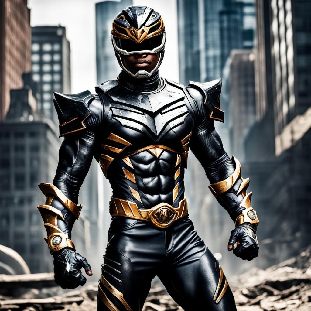 Black Power Ranger - AI Generated Artwork - NightCafe Creator