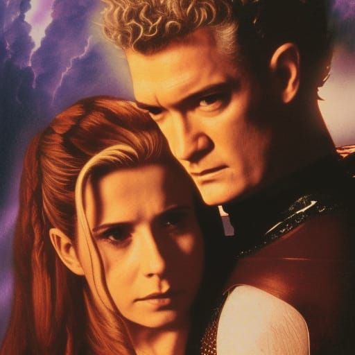 Buffy and Spike - AI Generated Artwork - NightCafe Creator