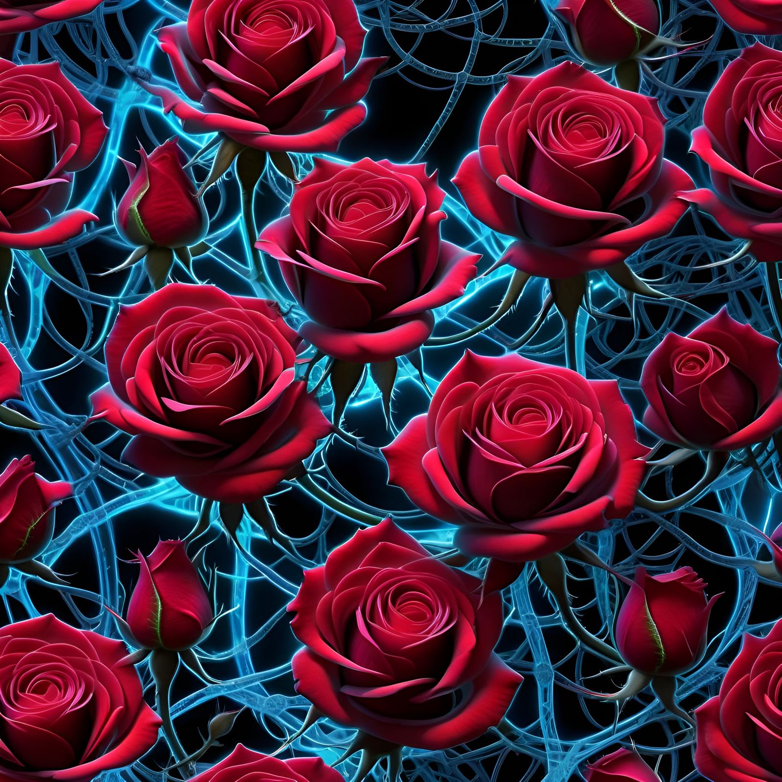 Roses…. - AI Generated Artwork - NightCafe Creator