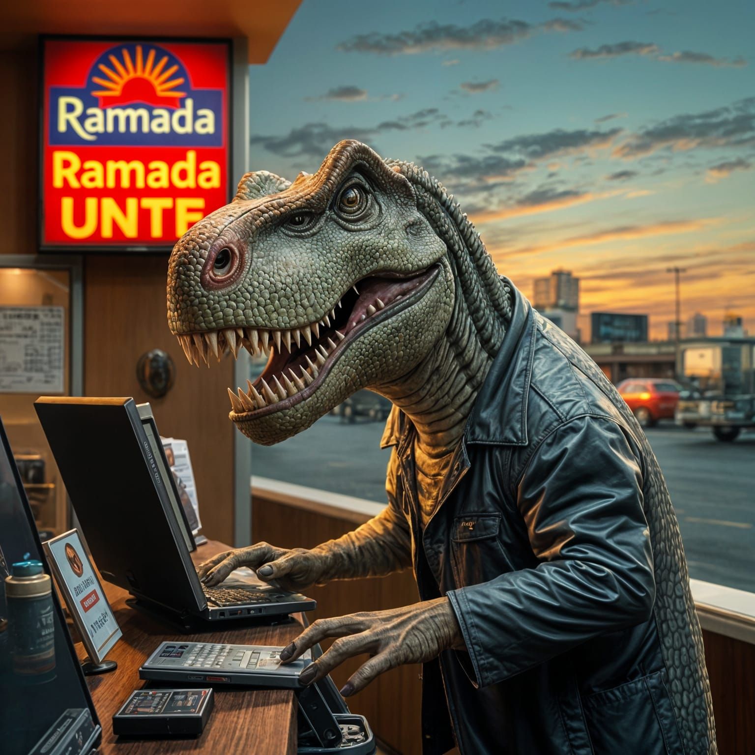 Night shift at the Ramada Inn - T-Rex Checks into Omaha's Ra...