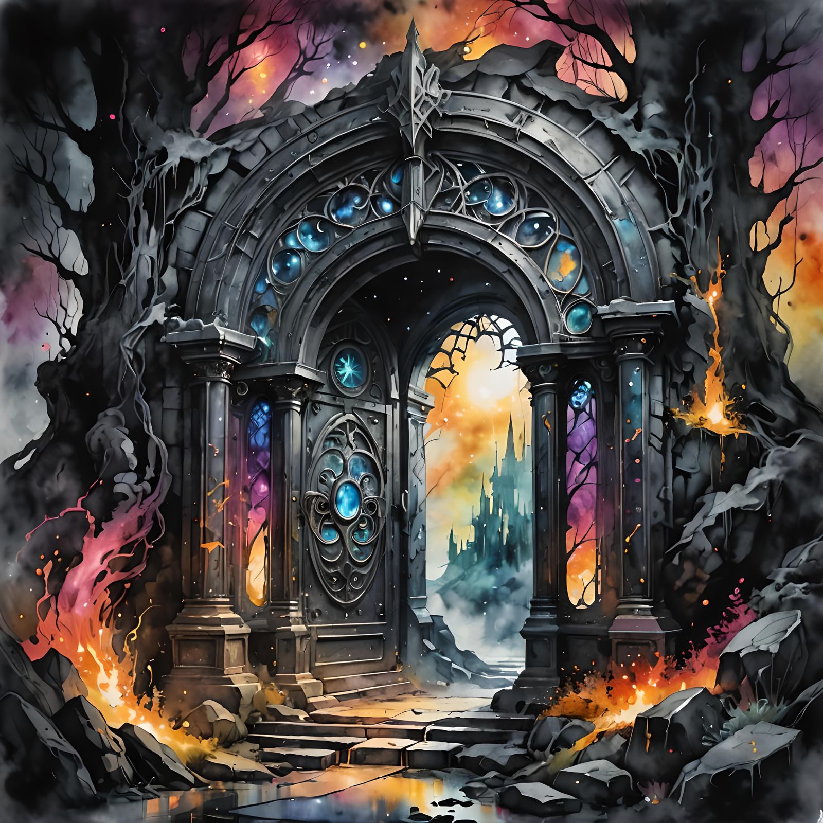 Enchanted Gate - AI Generated Artwork - NightCafe Creator