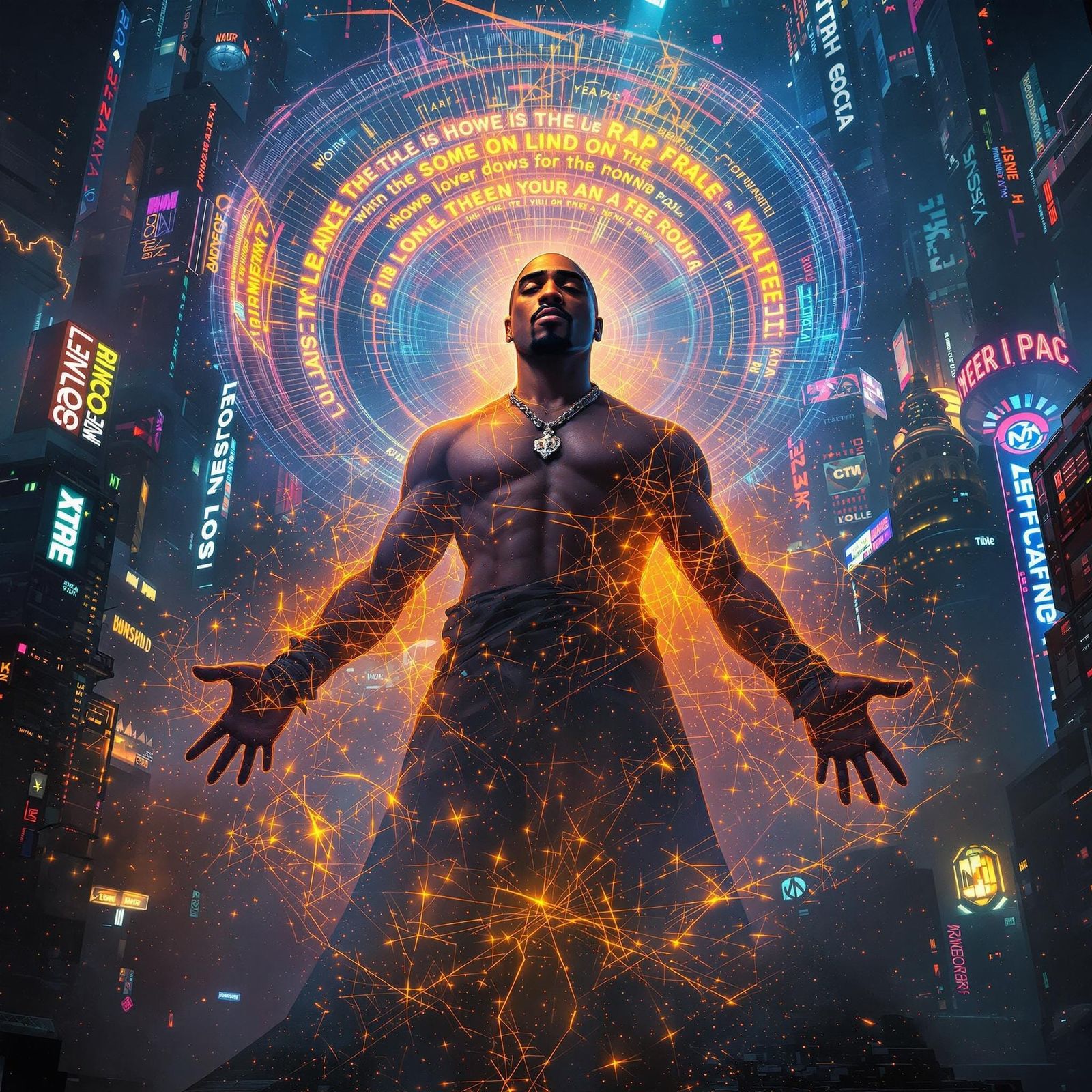 Funkadelics NFT Collection 2Pac 01 - Regal 2Pac in Cyberpunk...