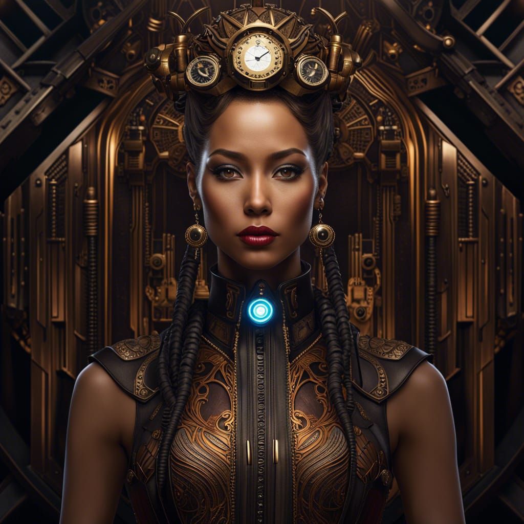 Steampunk Queen : Nadia - AI Generated Artwork - NightCafe Creator