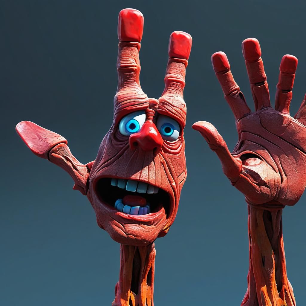 ugly hands - AI Generated Artwork - NightCafe Creator