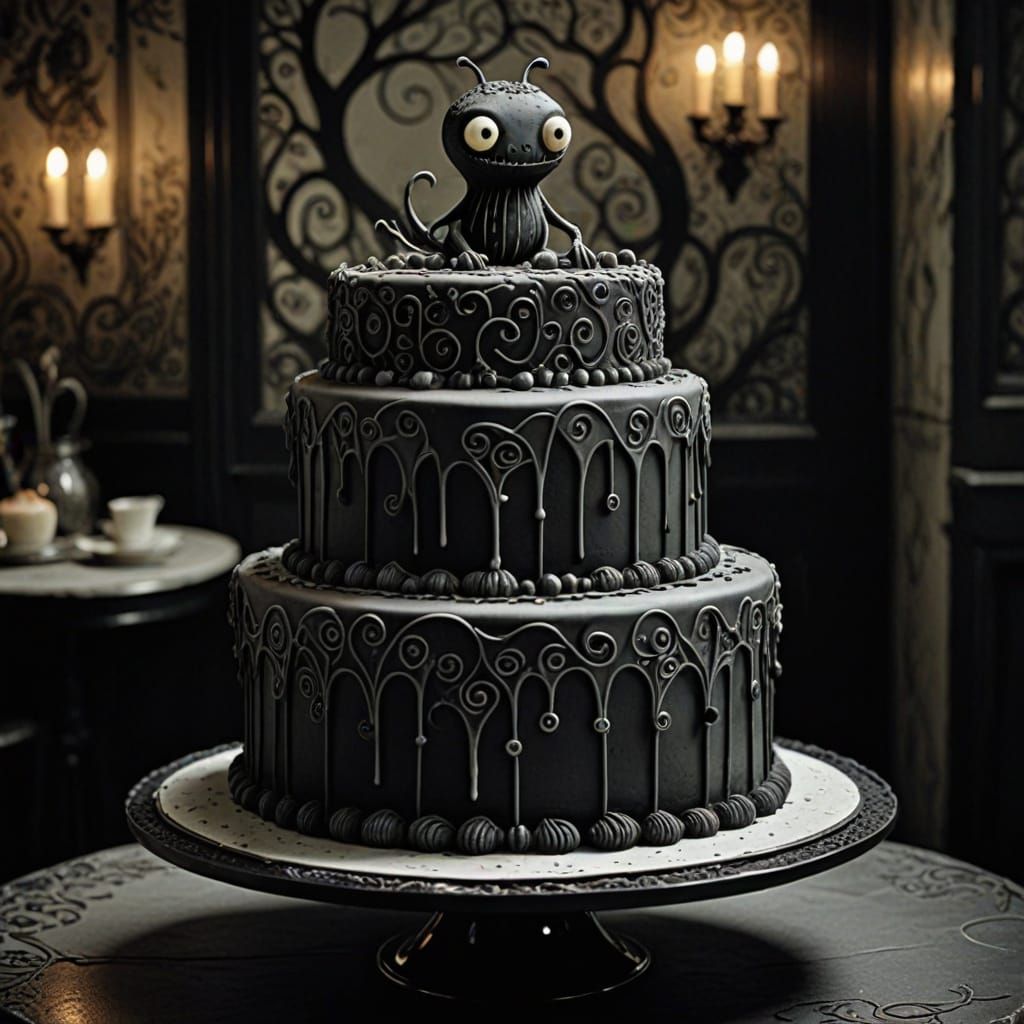 Edward Gorey's mysterious birthday cake