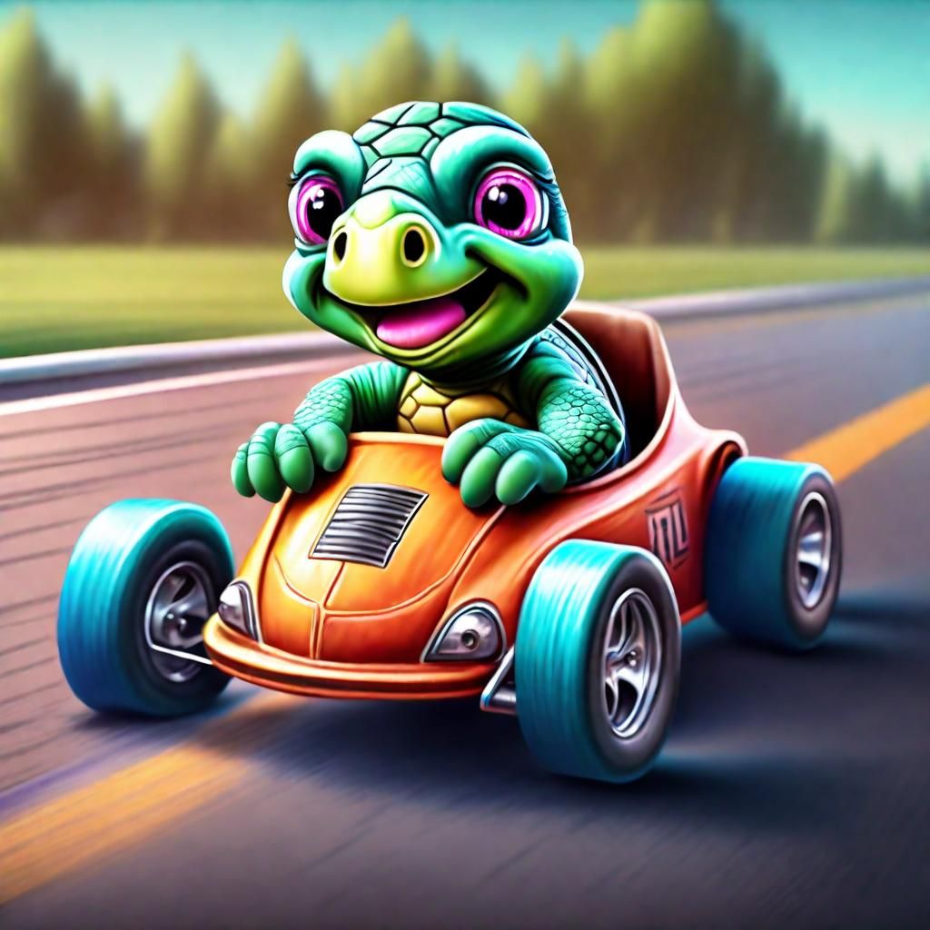 Turtle Racer - AI Generated Artwork - NightCafe Creator
