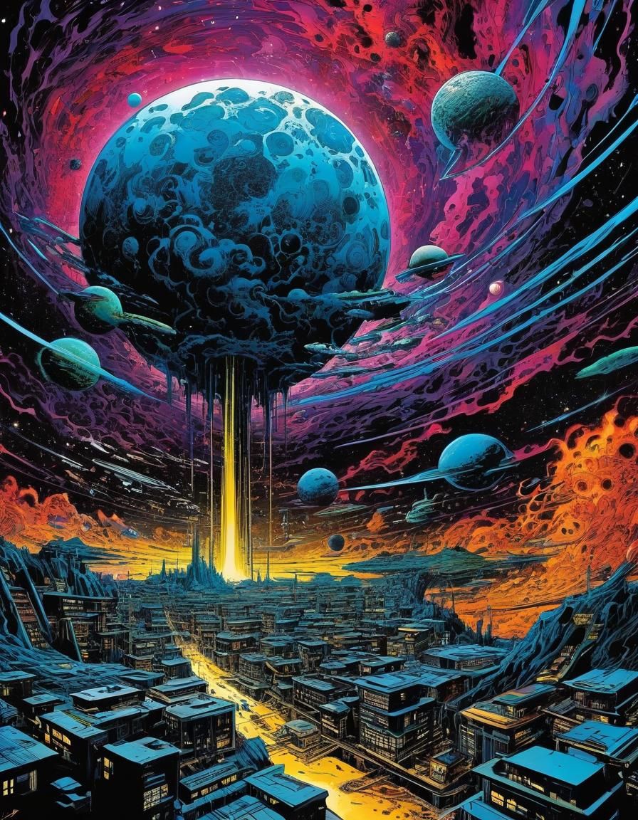 Cosmic Storm - AI Generated Artwork - NightCafe Creator