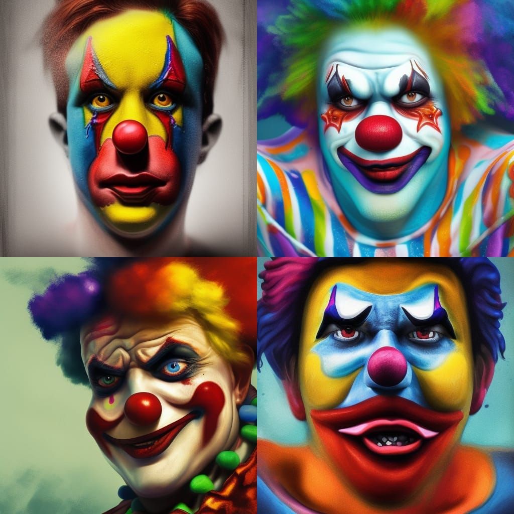 Clown - AI Generated Artwork - NightCafe Creator