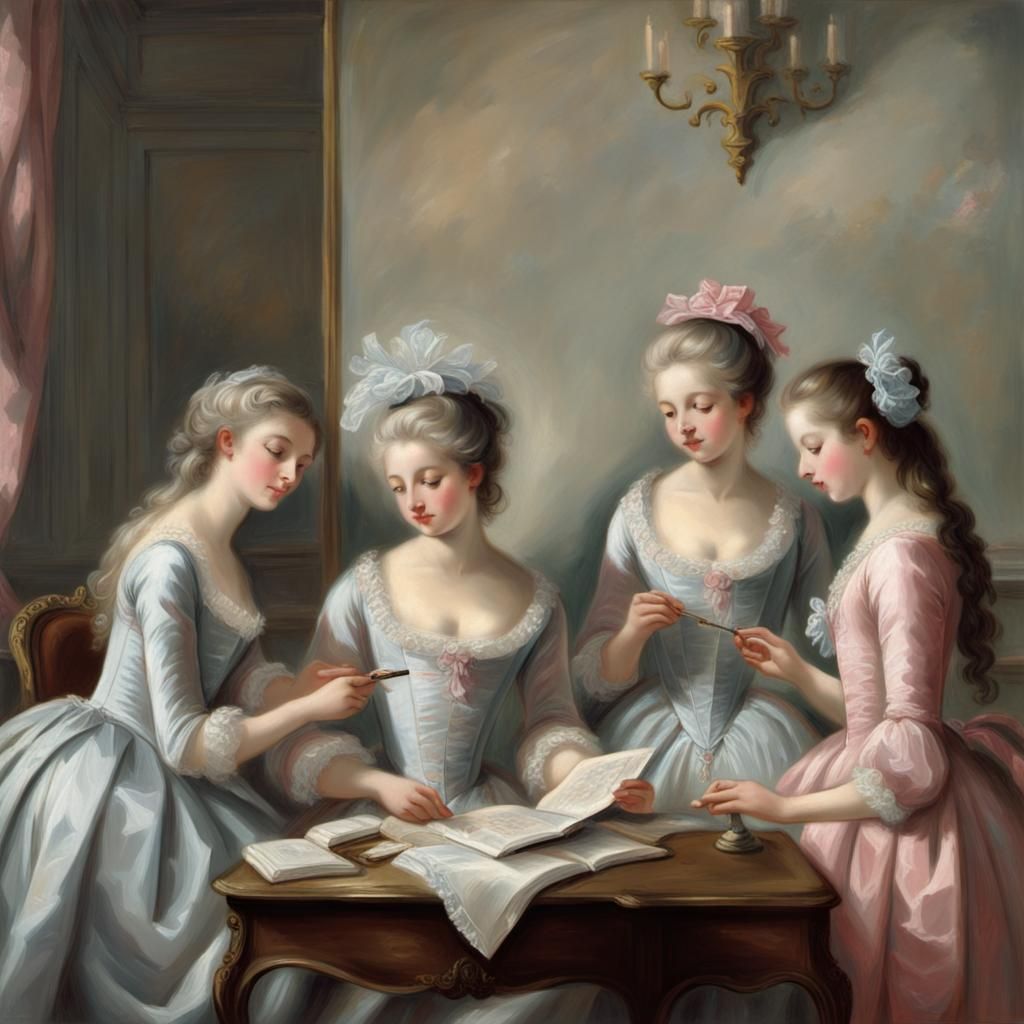 This rococo life - AI Generated Artwork - NightCafe Creator