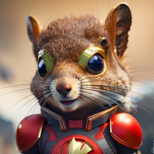 Squirrel Hero - AI Generated Artwork - NightCafe Creator