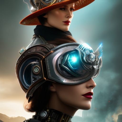 cyborg hat - AI Generated Artwork - NightCafe Creator