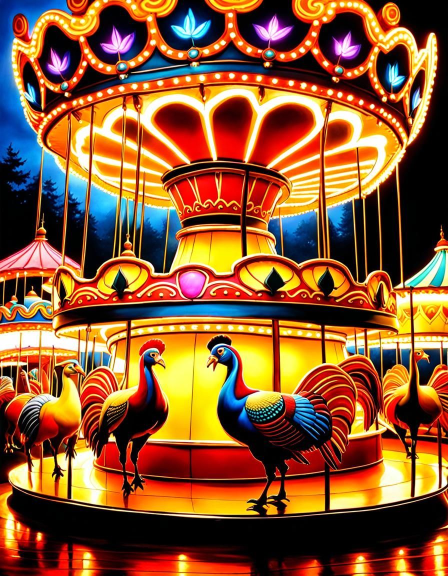 Turkey Carousel: HAPPY GRATITUDE DAY! - AI Generated Artwork ...