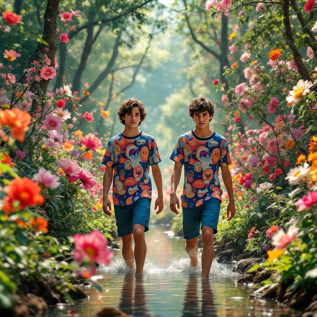 Best Friends - Brothers Out for a Walk