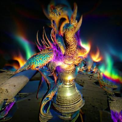 Psychedelic warpfire flames of Tzeentch 8K 3D CryEngine iridescent ...