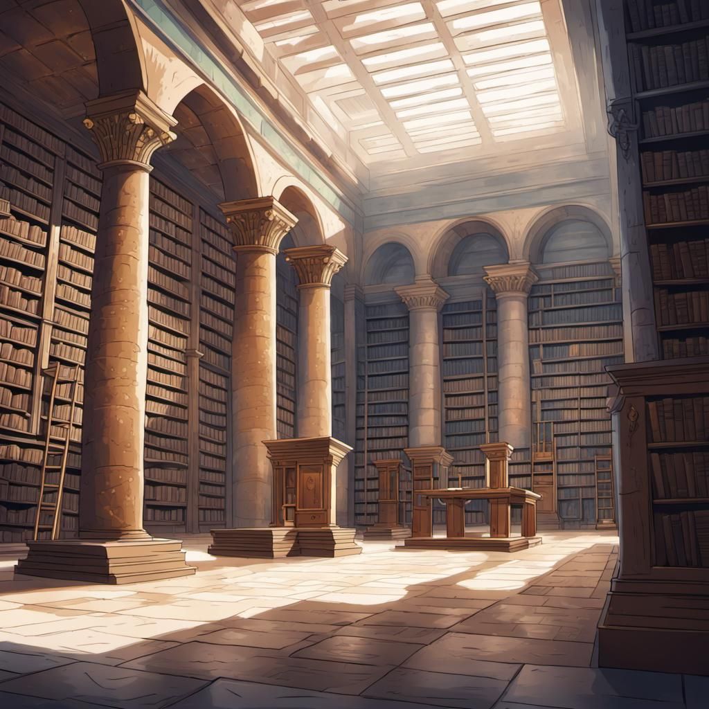 Library of Alexandria ancient library, Alexandria, Egypt - AI Generated ...