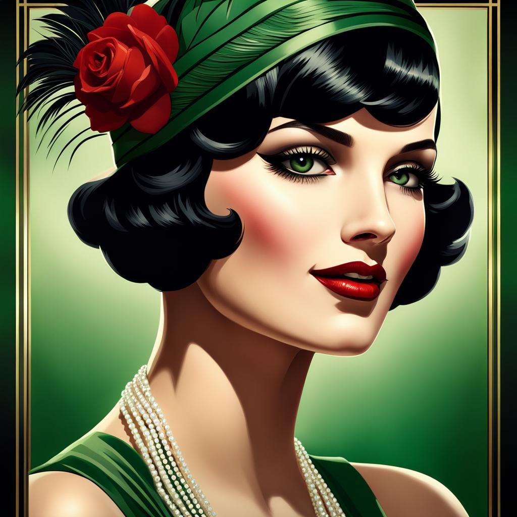 Flapper Poster - AI Generated Artwork - NightCafe Creator