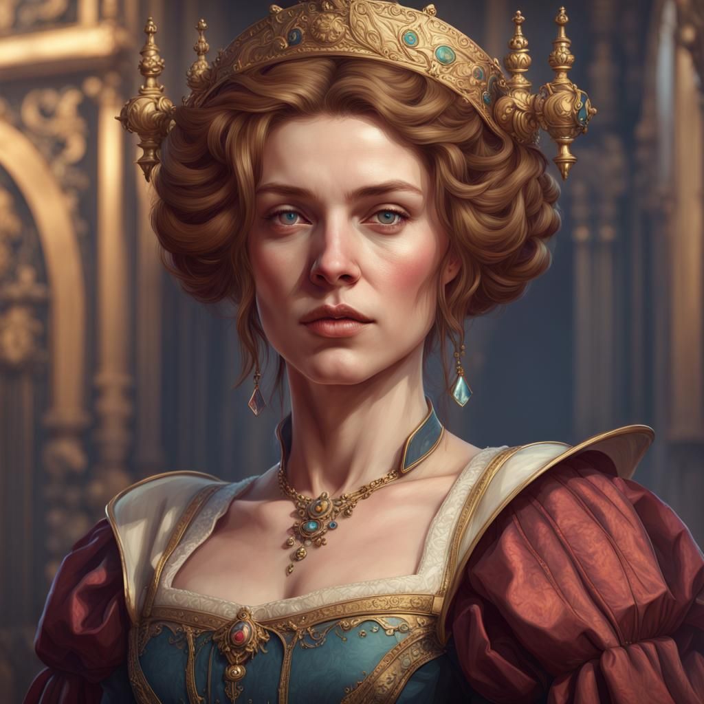 1430's Lady Elizabeth - AI Generated Artwork - NightCafe Creator