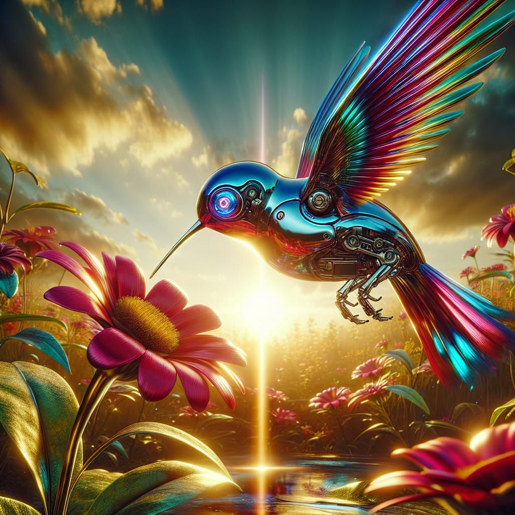 Hummingbird - AI Generated Artwork - NightCafe Creator