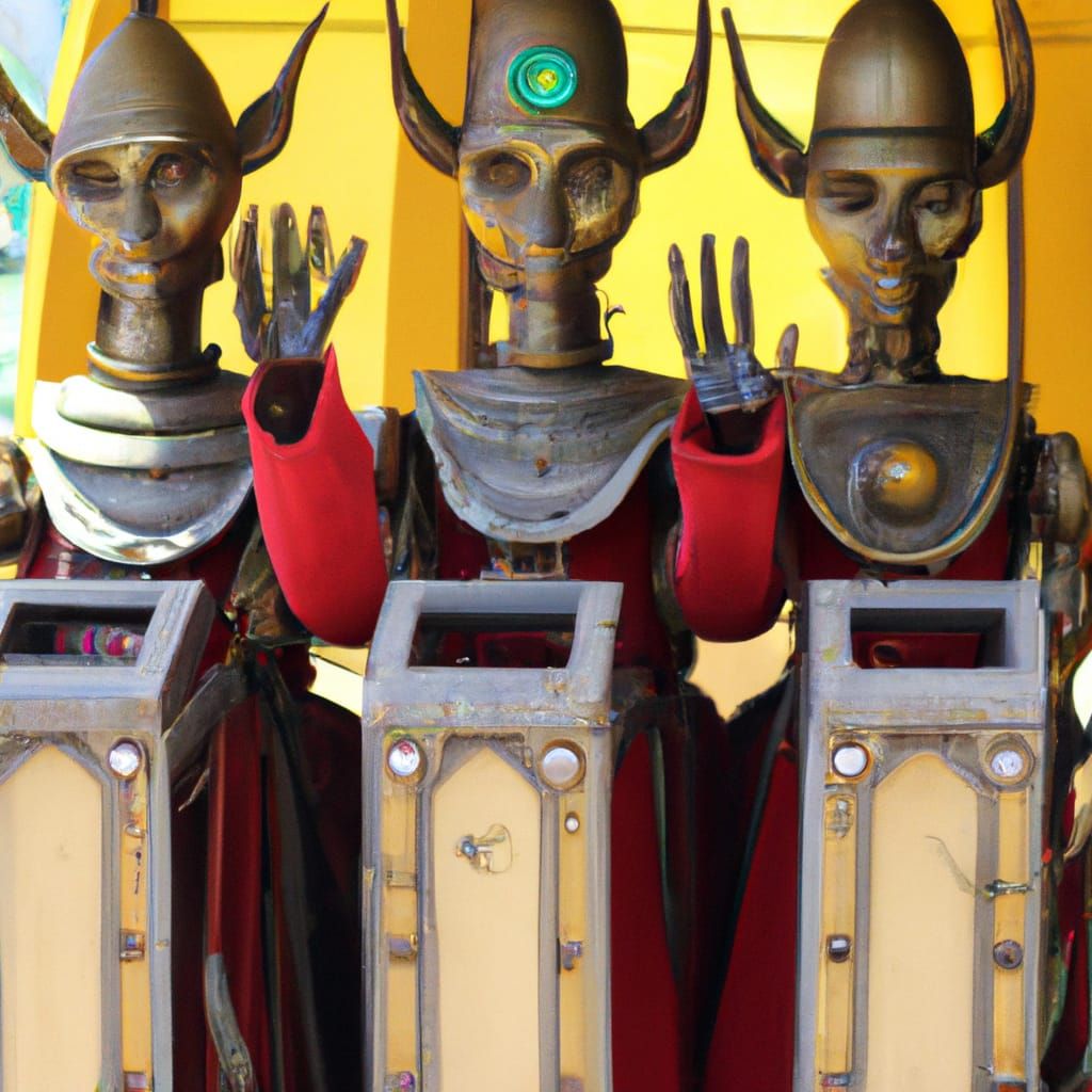 The Machine Elves welcome you. - AI Generated Artwork - NightCafe Creator