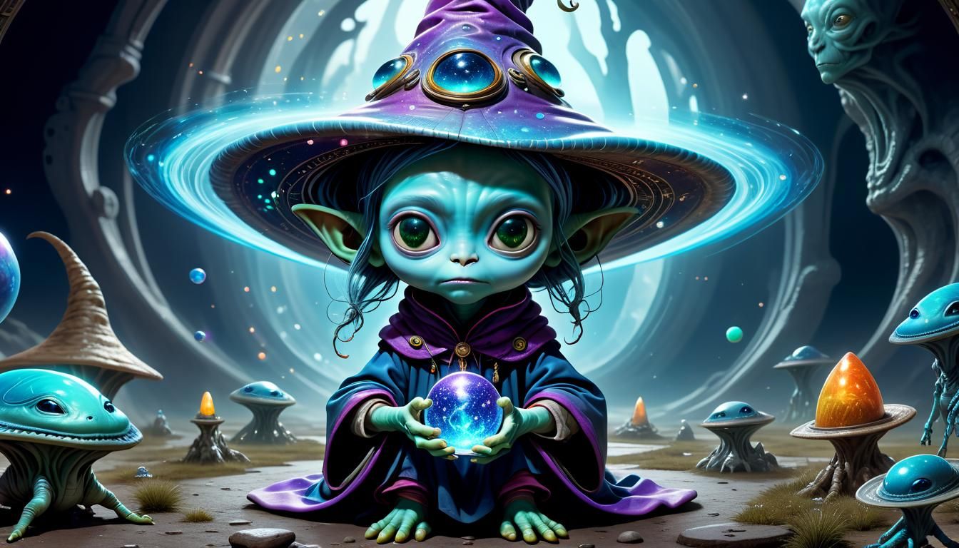 Alien Wizard - AI Generated Artwork - NightCafe Creator