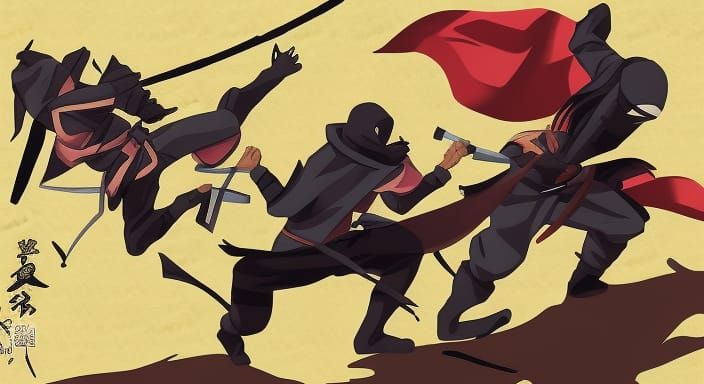 Abstract ninja art - AI Generated Artwork - NightCafe Creator