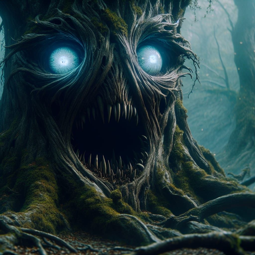 Evil tree - AI Generated Artwork - NightCafe Creator