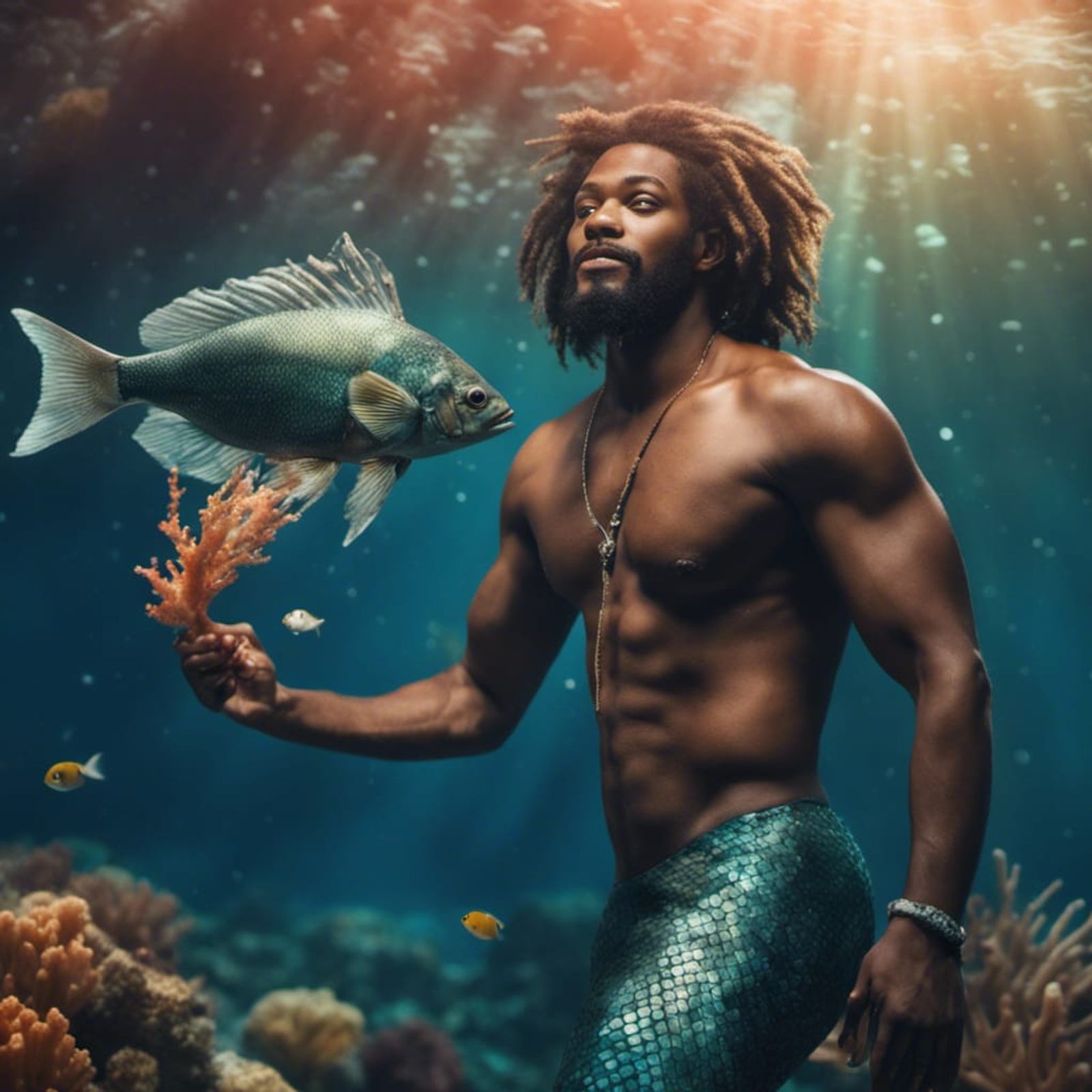 Handsome Merman - AI Generated Artwork - NightCafe Creator