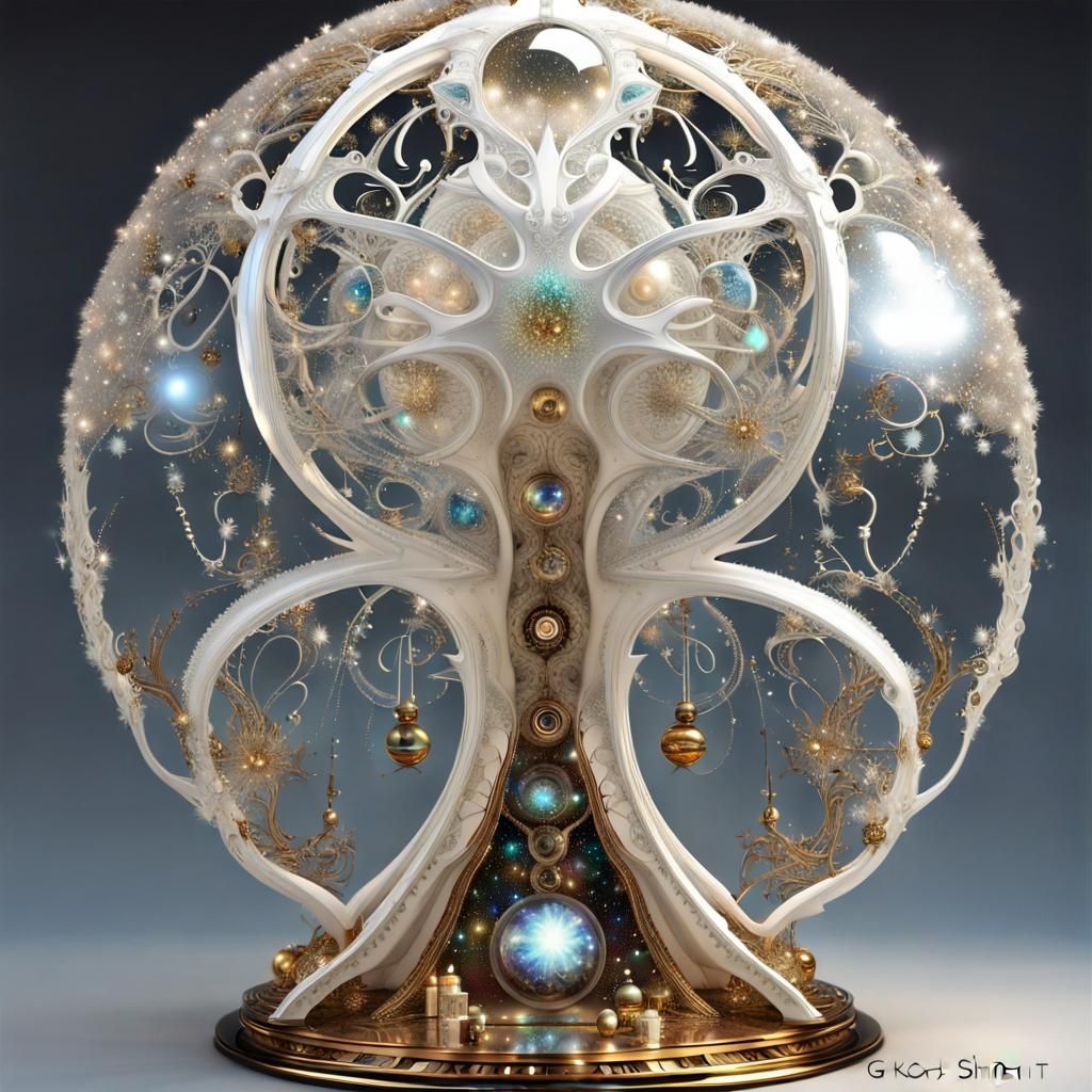 "stunning white sparkly beautiful (alien Christmas tree : 1:1 ...