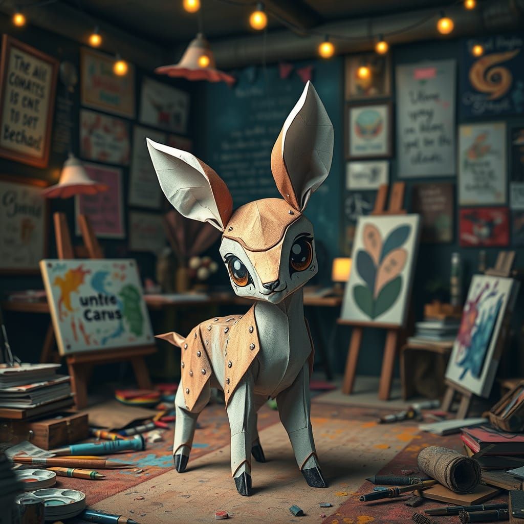 Origami Fun TIME!!!!! pART 4 - Anime Origami Fawn in Whimsic...