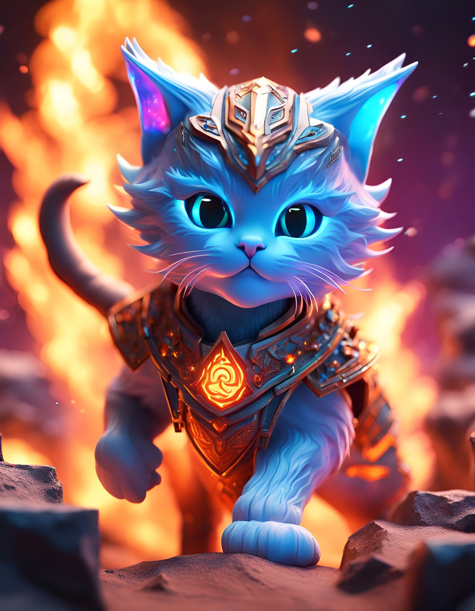 Inferno Cats 5 - AI Generated Artwork - NightCafe Creator