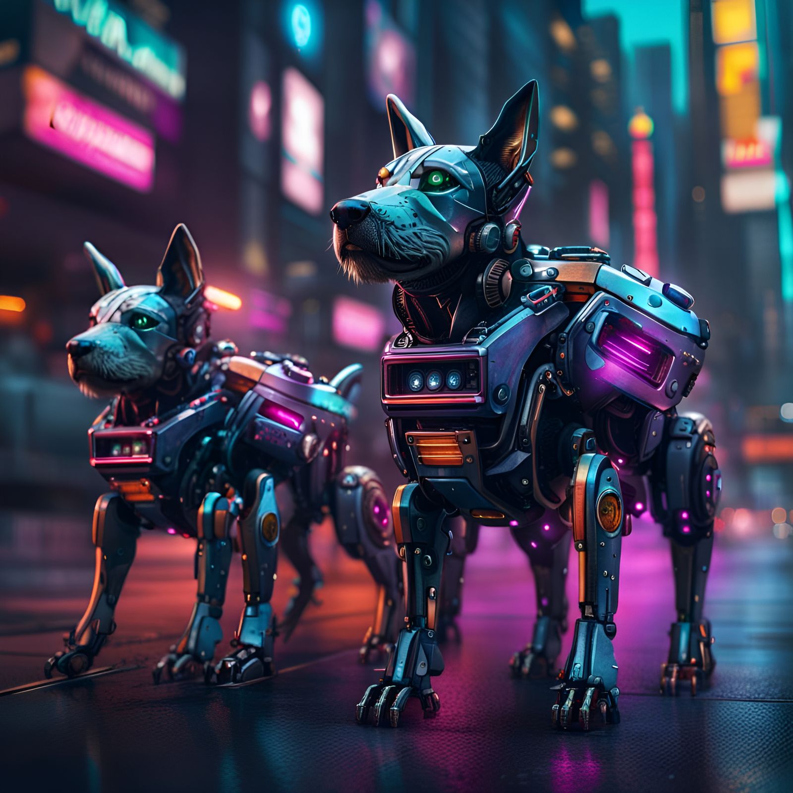 Cyberdog pack - AI Generated Artwork - NightCafe Creator