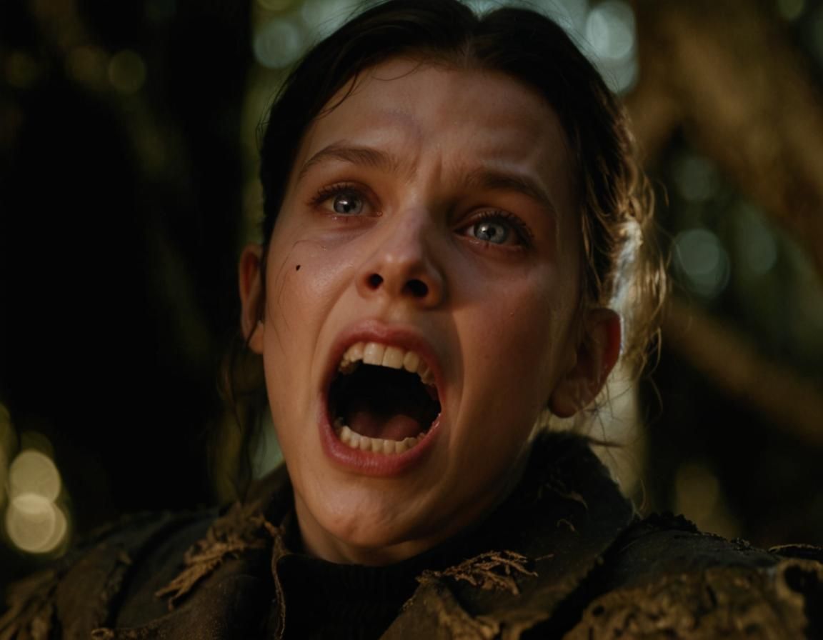 Ethereal Vampire Portrait in Moody Dark Fantasy - AI Art