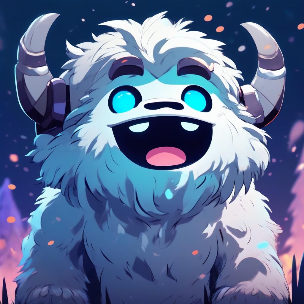 cute UWU Yeti - AI Generated Artwork - NightCafe Creator