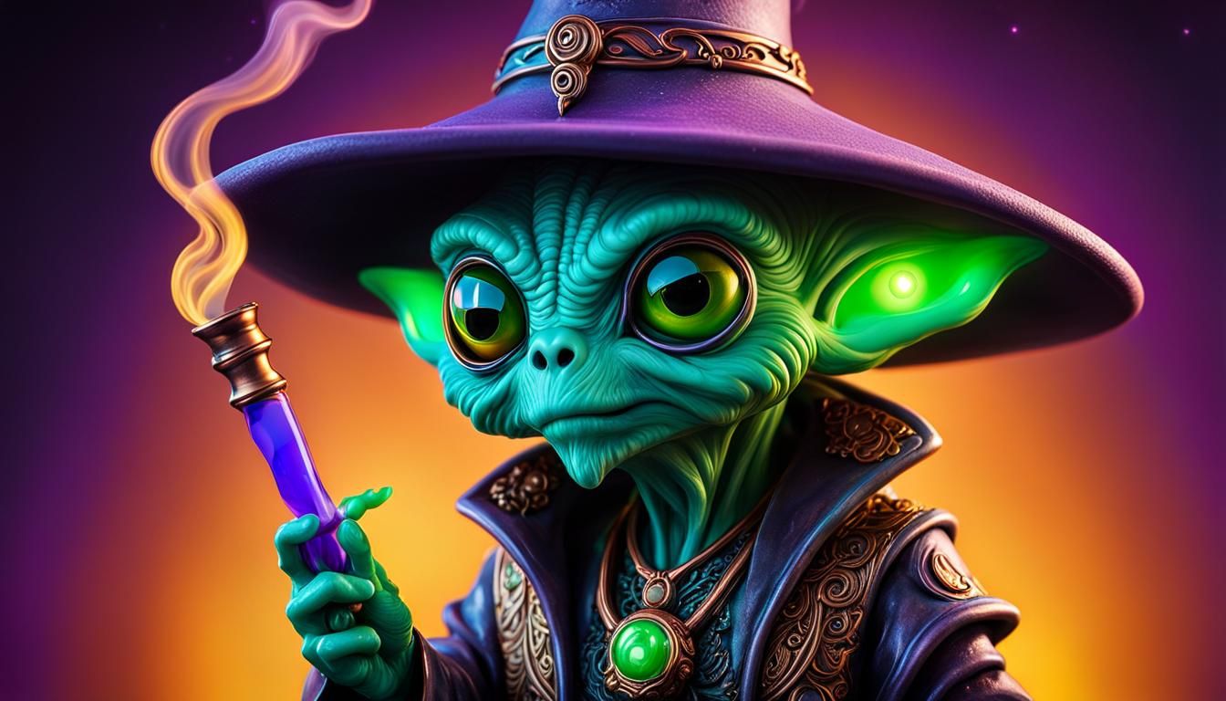 Alien Wizard - AI Generated Artwork - NightCafe Creator