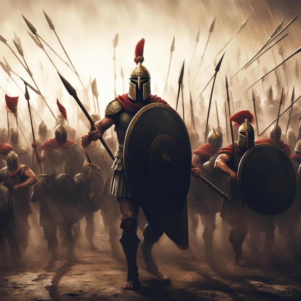Spartan warriors - AI Generated Artwork - NightCafe Creator