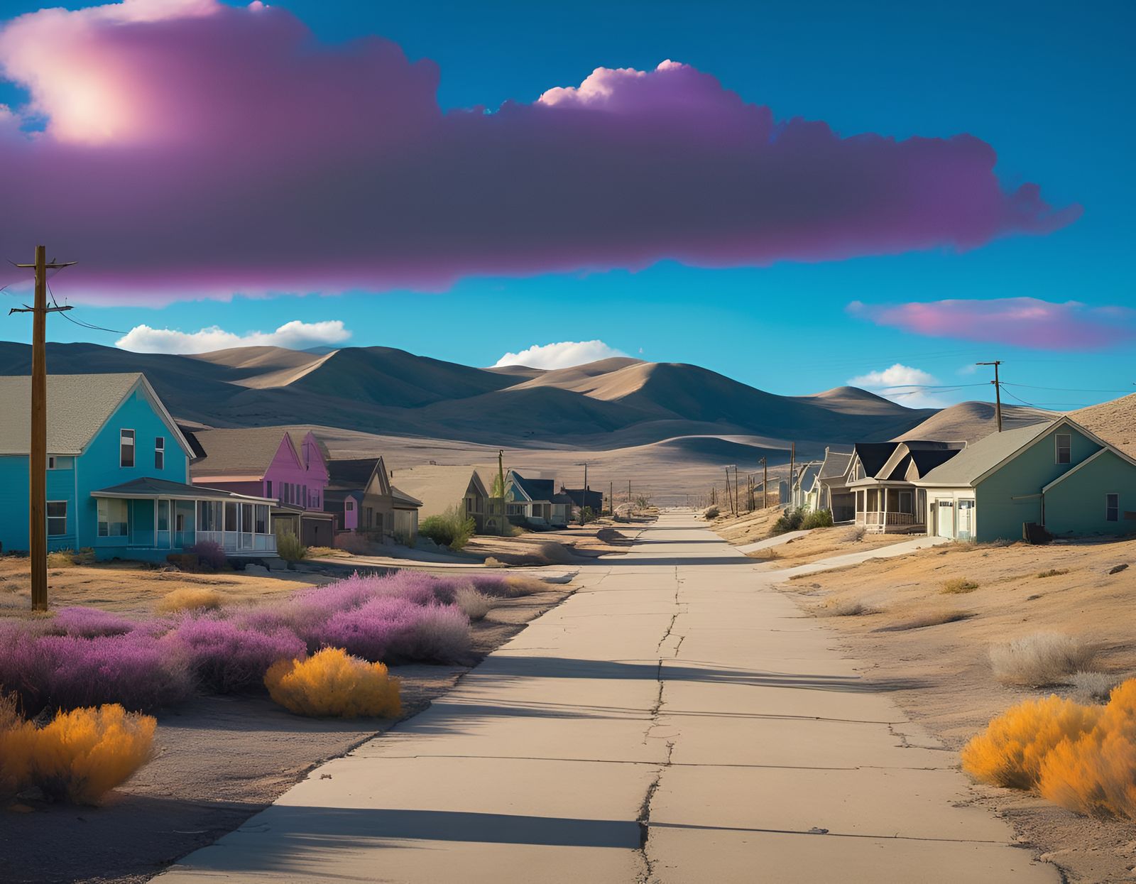 deserted desert - AI Generated Artwork - NightCafe Creator