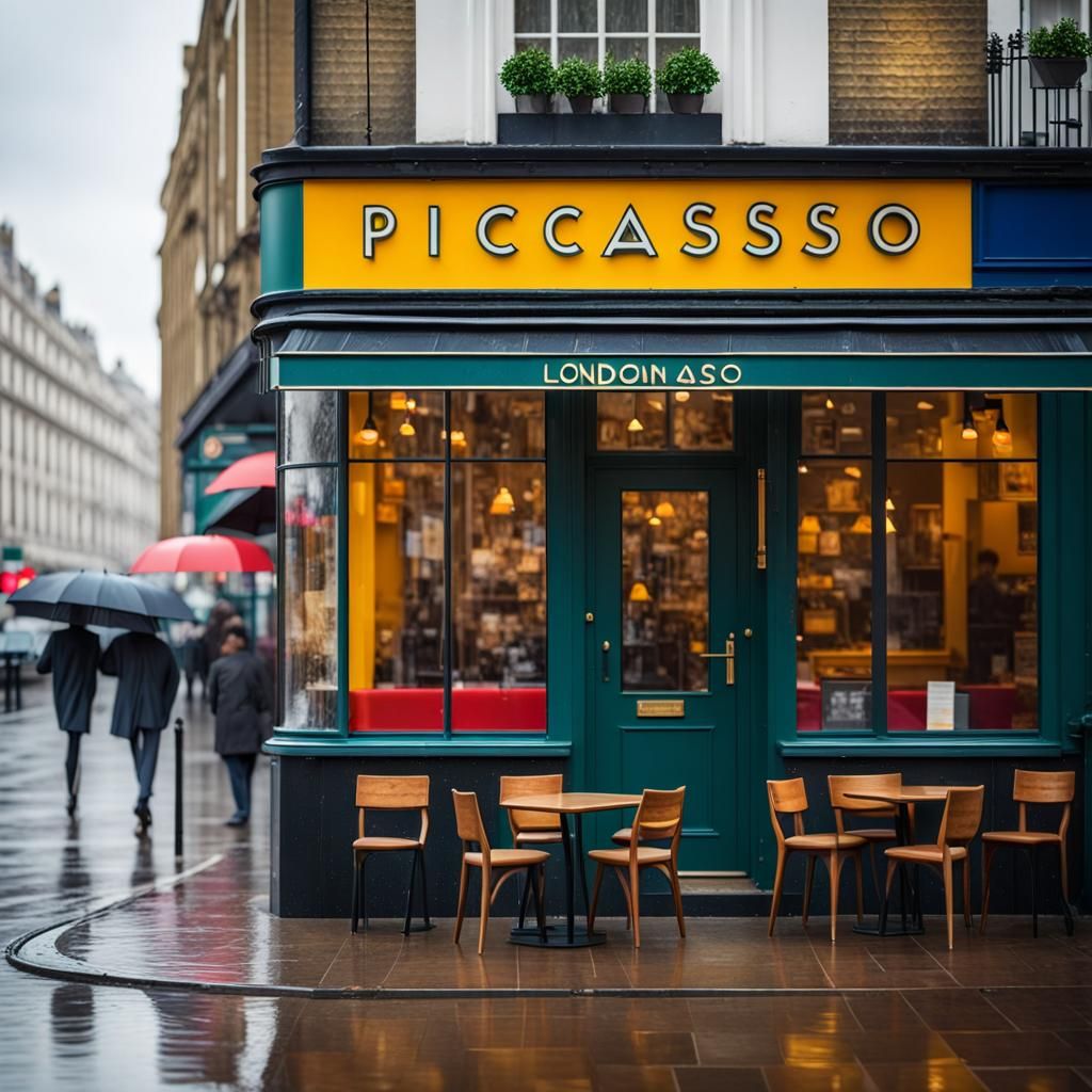 Picasso's Cafe - AI Generated Artwork - NightCafe Creator