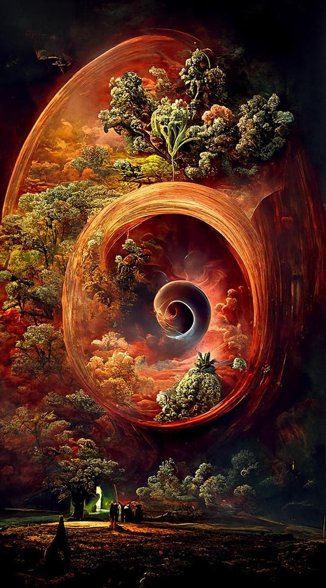 A beautifully strange painting by Benoit B. Mandelbrot, Martin Johnson ...