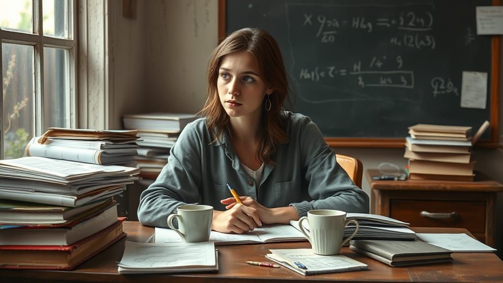 Intense Study of a Mathematics Student in Realist ... - AI Art