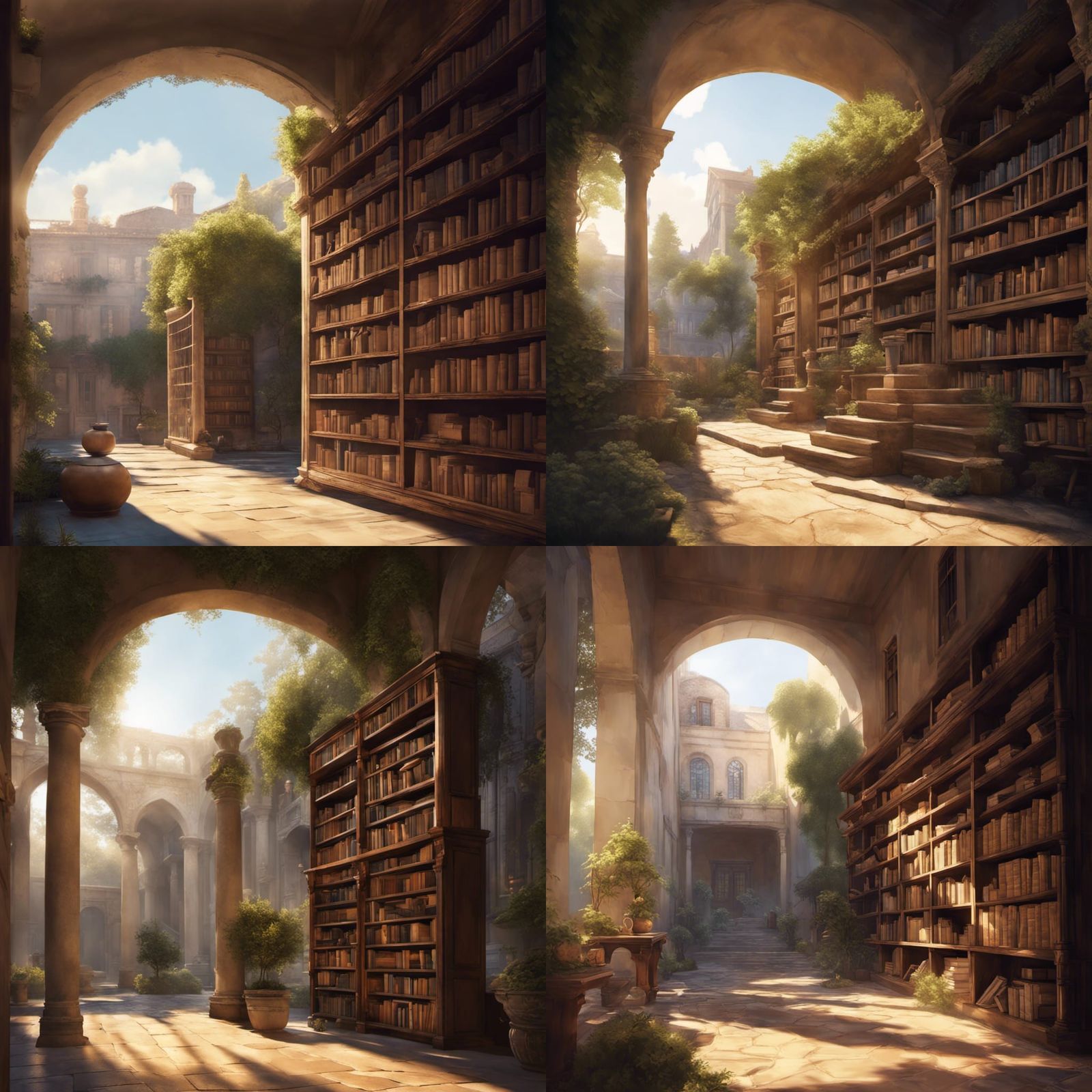 Libraries - AI Generated Artwork - NightCafe Creator