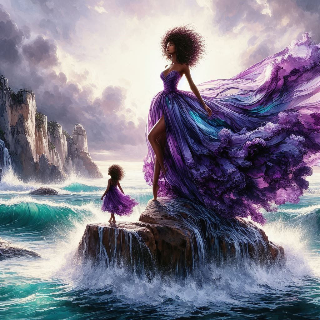 Series- no 6 - Spectrum of Affection: Purple Moments - AI Generated ...