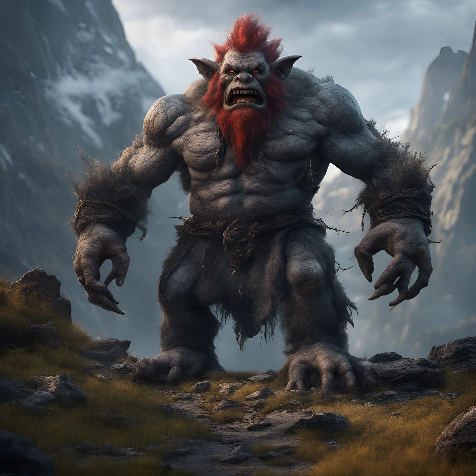 Mountain troll - AI Generated Artwork - NightCafe Creator