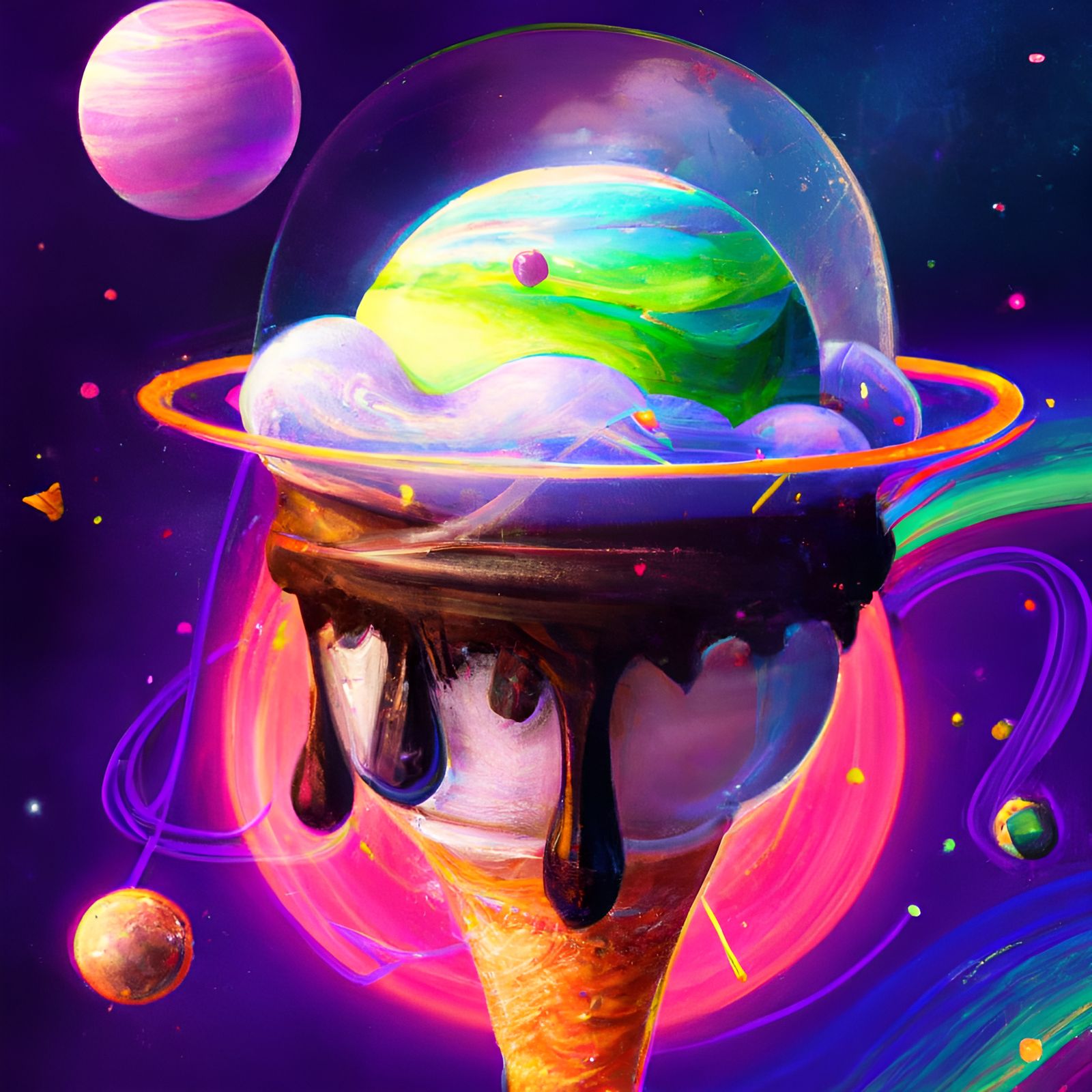 Galactic ice cream sundae trending on artstation - AI Generated Artwork ...