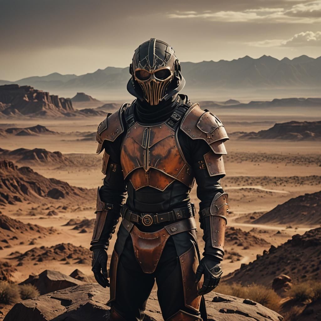 a close up view of a person wearing a suit comprised of the styles of ...