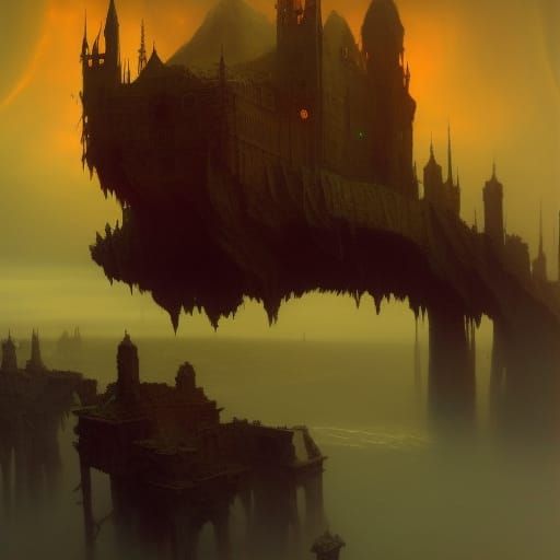 humanoid scary red moon by Richard Corben - AI Generated Artwork ...