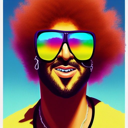 Redfoo from LMFAO - AI Generated Artwork - NightCafe Creator