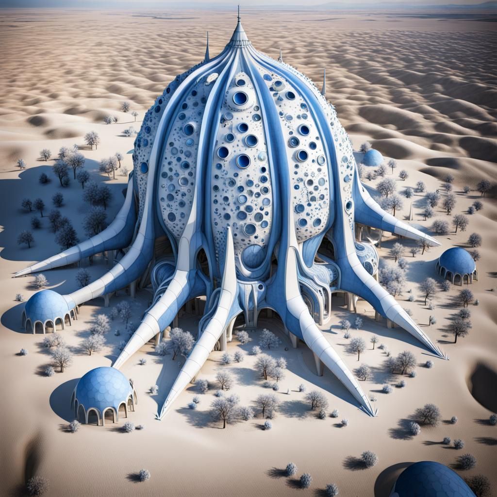 Alien dome city - AI Generated Artwork - NightCafe Creator