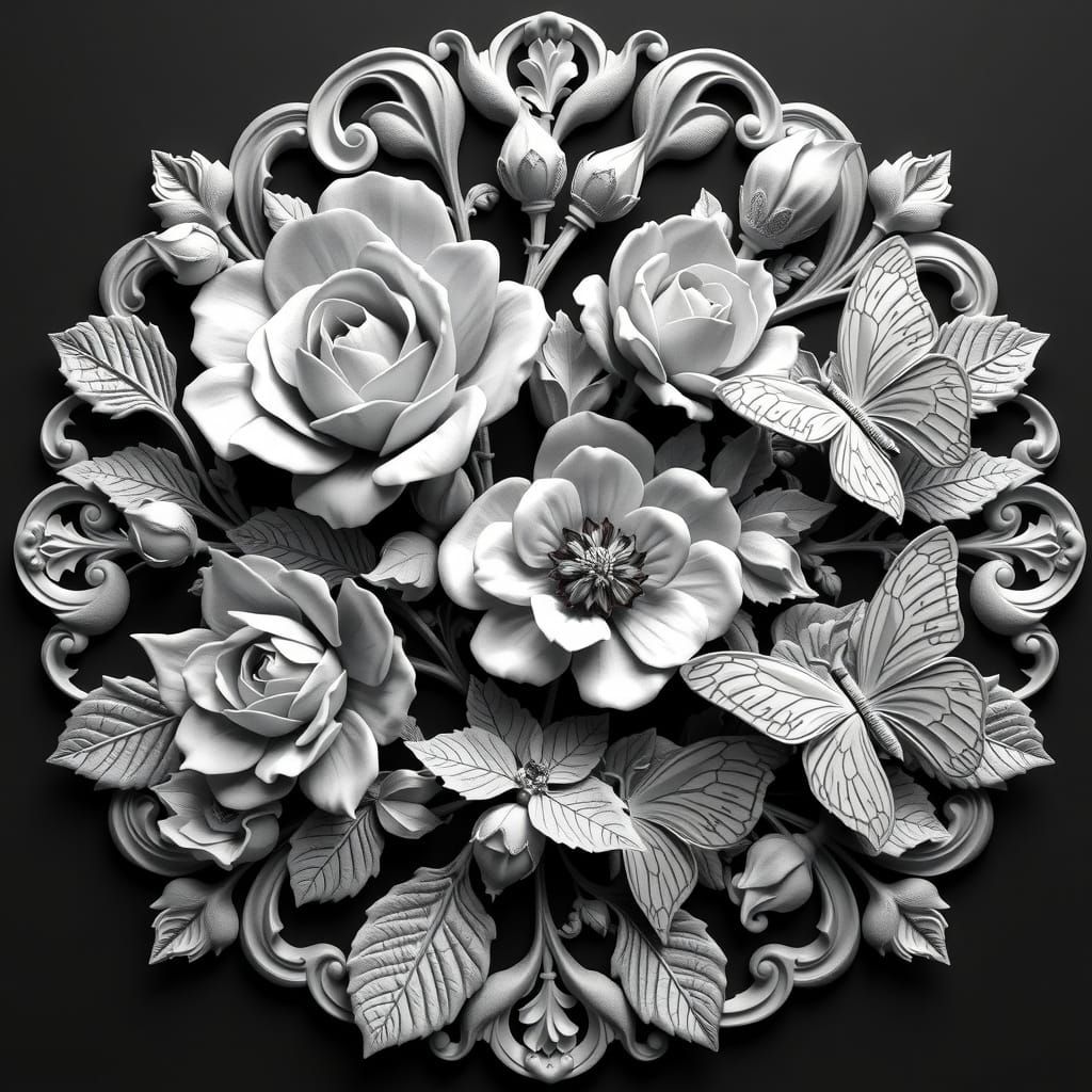 *"Generate a high-resolution 3D model in a greyscale depth map of a ...