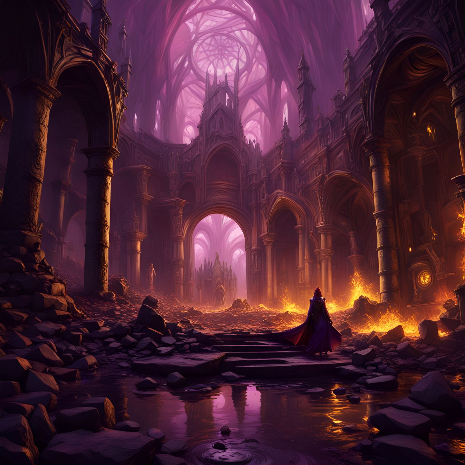 A Hellscape - AI Generated Artwork - NightCafe Creator